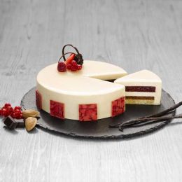 Entremets vanille - fruits rouges - Recette ancel - Condifa